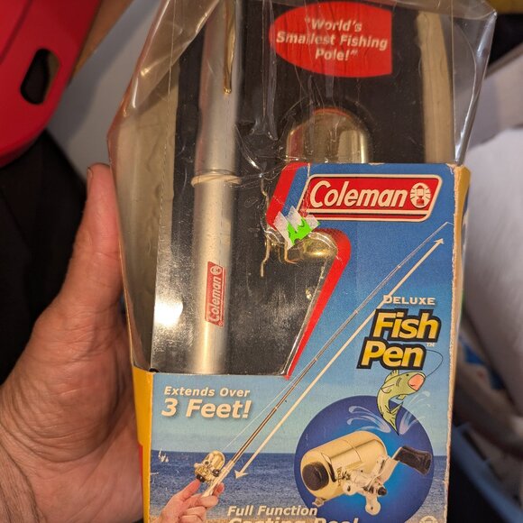 Coleman | Other | Coleman Deluxe Fish Pen Fishing Pole Worlds Smallest ...